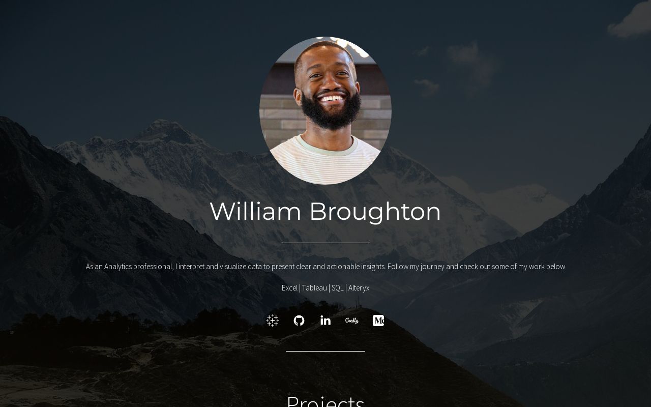 William Broughton - Data Analyst Portfolio